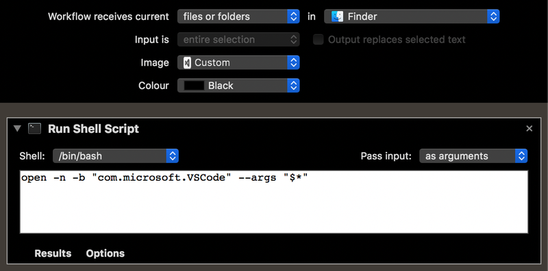 Open Anything In VS Code Using A MacOS Quick Action JimBobBennett